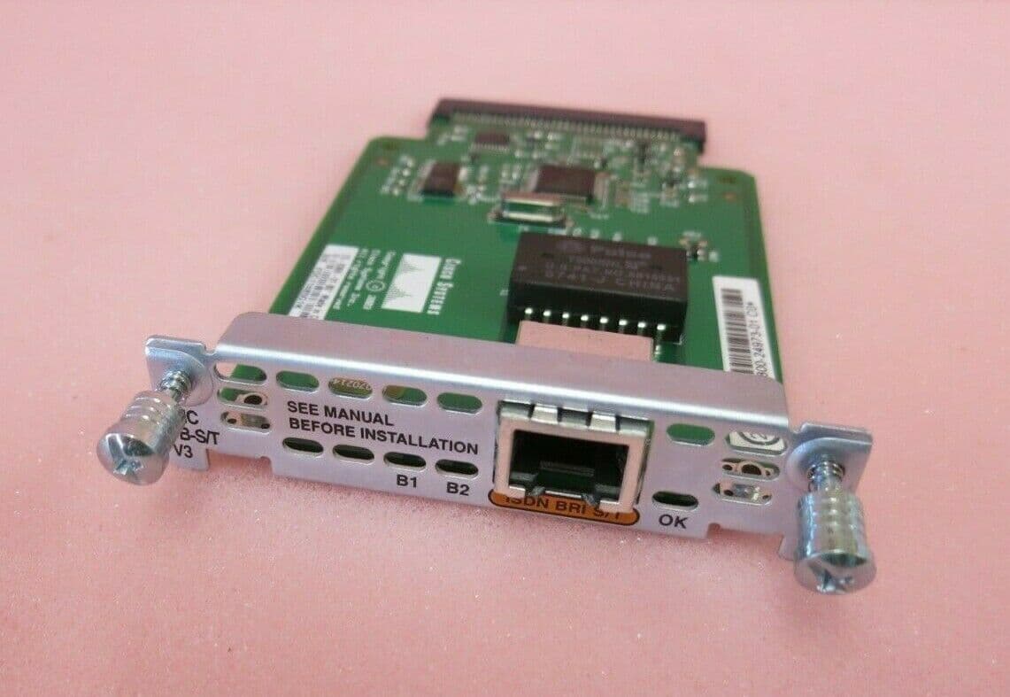 Cisco 800-24973-01 73-9368-01 Single-Port ISDN WAN Interface Module Card