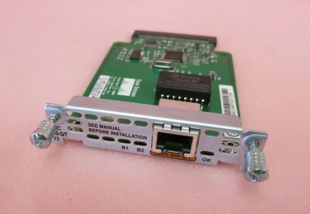 Cisco 800-24973-01 73-9368-01 Single-Port ISDN WAN Interface Module Card