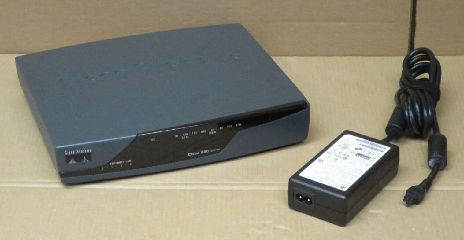 Cisco 876-K9 800 Series WAN Integrated Services 10/100 4-Port RJ-45 ...