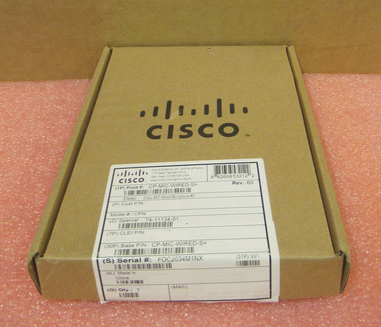 Cisco 8831 Wired Microphone Kit for Unified IP Conference Phone CP-MIC ...
