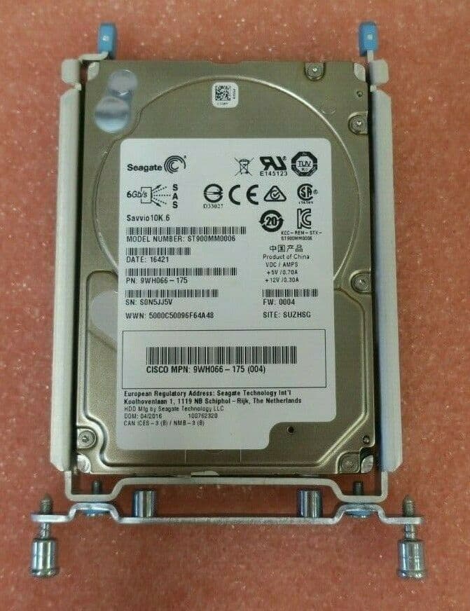 Cisco 900GB 10k 2 5" SAS 6G Hard Drive HDD E100D-HDD-SAS900G For UCS ...