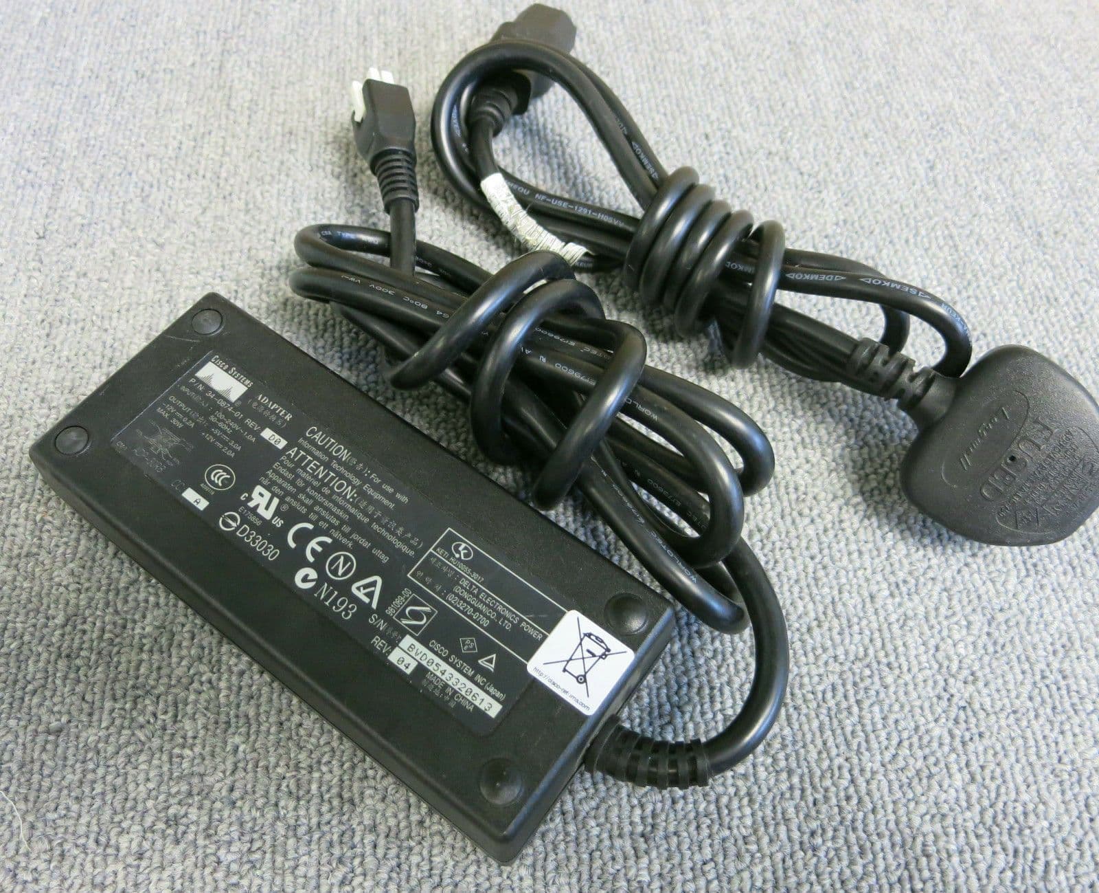 Cisco AC Power Adapter 100-240V 1A 50-60Hz 5V 3A 12V 2A 30W - 34-0874-01