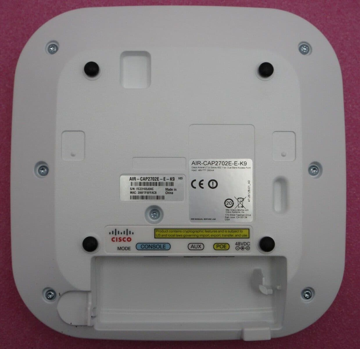 Cisco AIR-CAP2702E-E-K9 PoE 802 11a/b/g/n/ac Dual Band Wireless ...