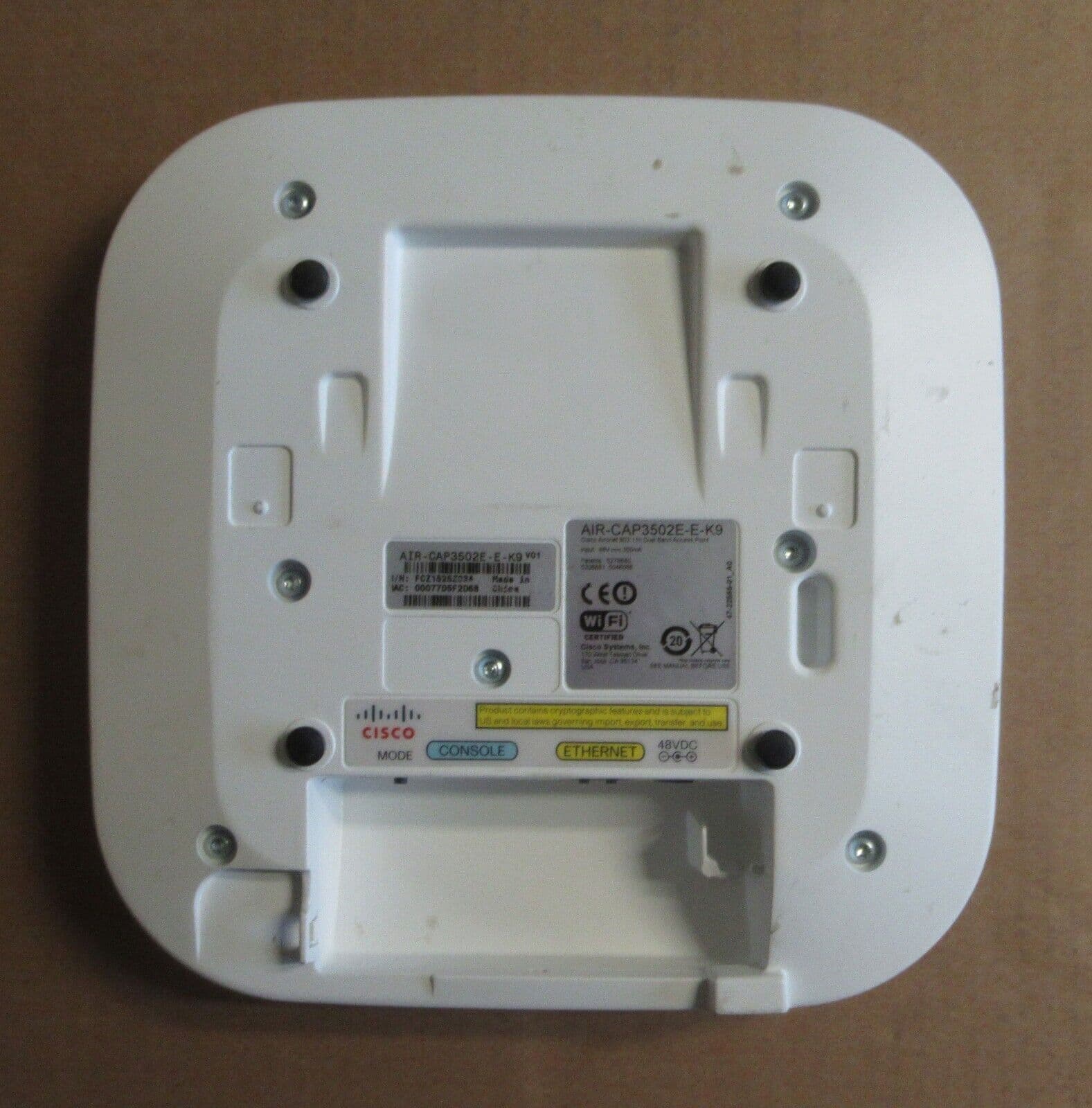Cisco Aironet 3502e Wireless-N Access Point 1000Mbps AIR-CAP3502E-E-K9 V01