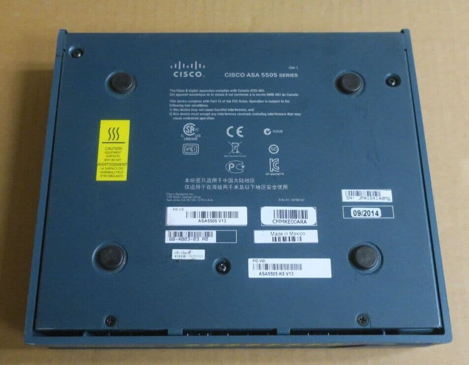 Cisco ASA 5505 Adaptive Security Appliance 8x 10/100 FE RJ45 W/ 2 PoE ...