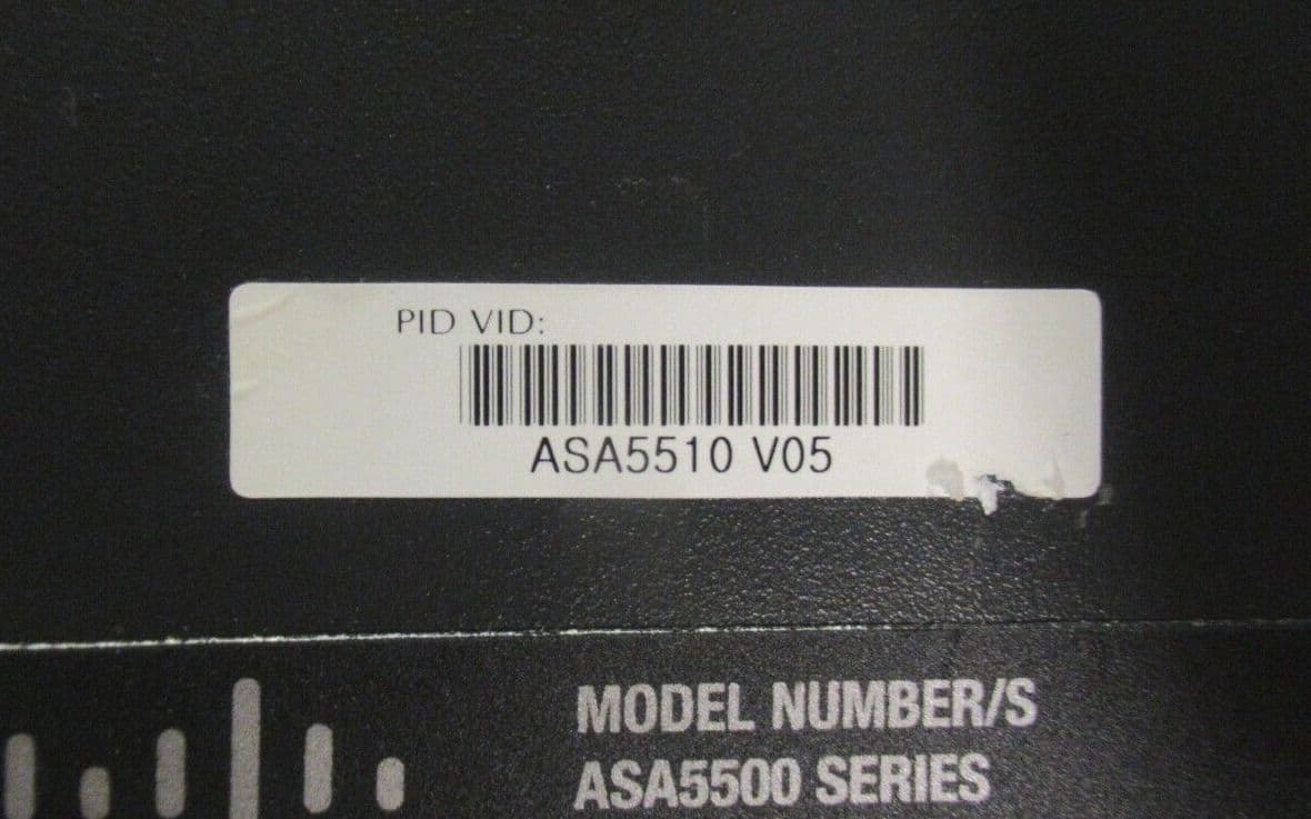 Cisco ASA 5510 Adaptive Security Appliance 1U Network Firewall ASA5510 V05