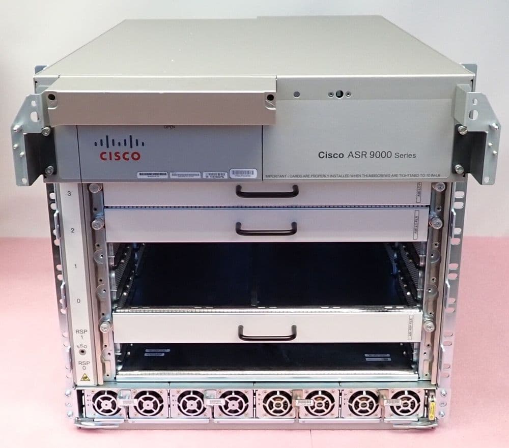 Cisco ASR 9006 V2 Router 10U Chassis ASR-9006-AC-V2 ASR-9006-FAN PWR ...