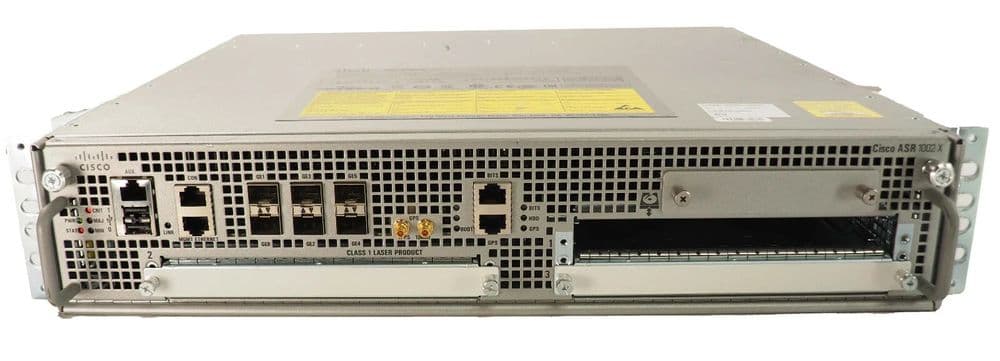 Cisco ASR1002-X 2U Aggregation Service Router 6x 1G SFP 2x PSU ADV ENT ...