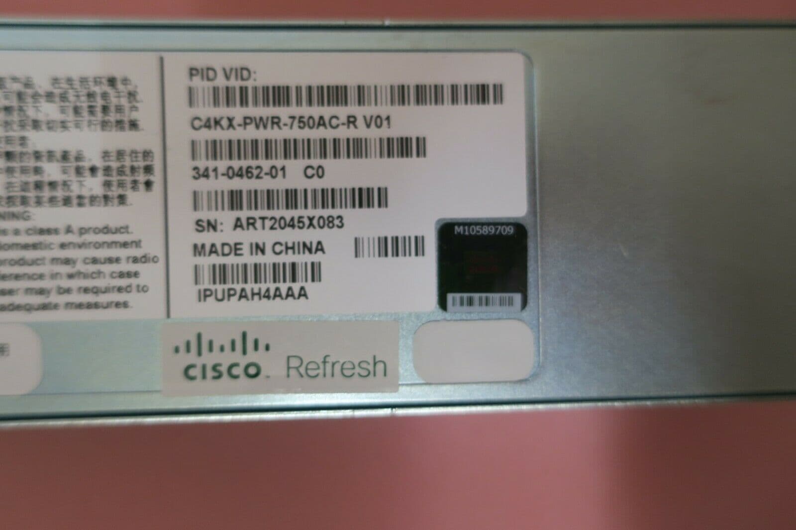 Cisco C4KX-PWR-750AC-R 750W AC Power Supply for 4500-X Series Switches ...
