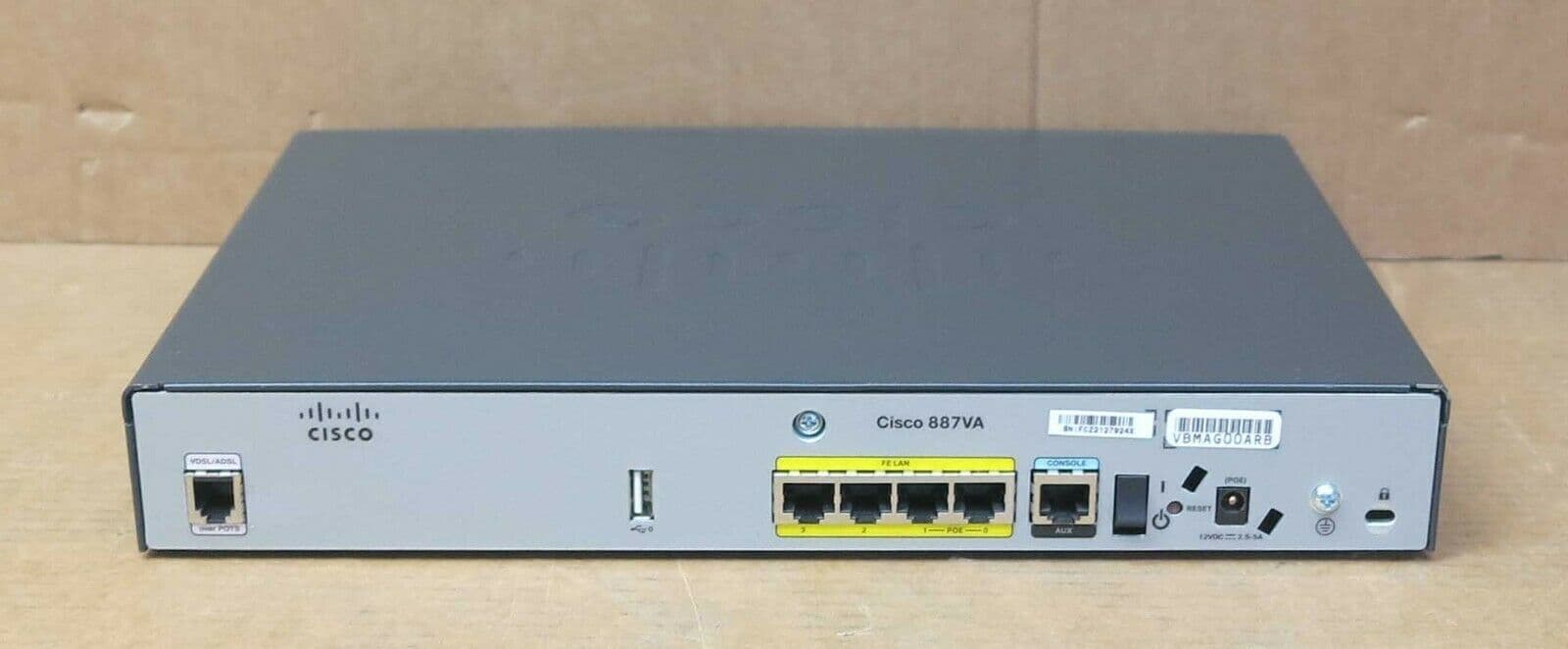 Cisco C887VA-K9 ISR VDSL2/ADSL2/2 Router Integrated Services Router ...