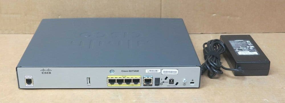 Cisco C887VAM-K9 880 Series ISR Integrated Services Router ADSL2 ADSL2 ...