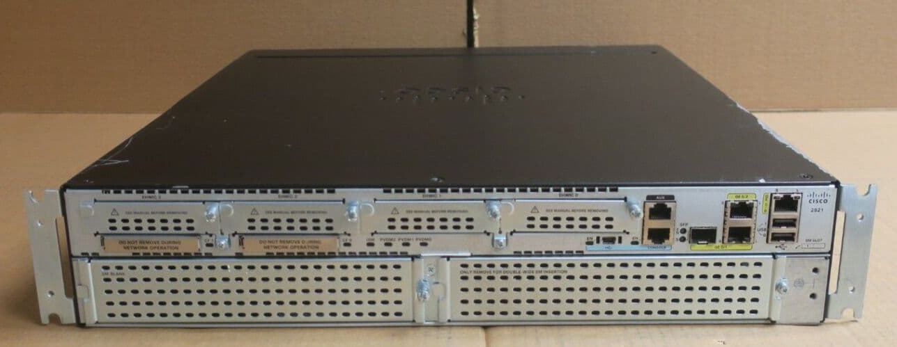 Cisco Catalyst 2921/K9 2900 2U ISR Integrated Services Router G2 ...
