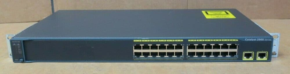 Cisco Catalyst 2960 WS-C2960-24TT-L 24x Fast Ethernet 2x 1GbE Network Switch