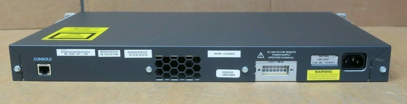 Cisco Catalyst 2960 WS-C2960-24TT-L 24x Fast Ethernet 2x 1GbE Network Switch