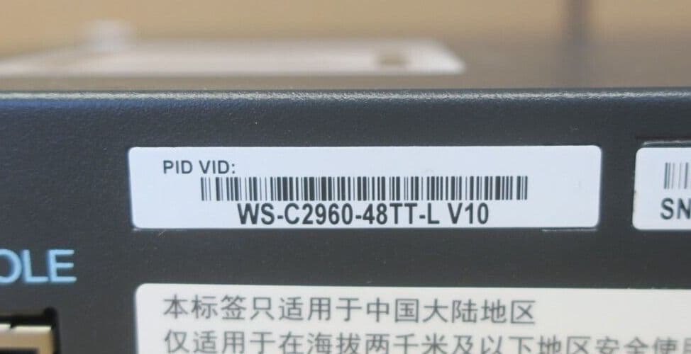 Cisco Catalyst 2960 WS-C2960-48TT-L 48x Fast Ethernet 2x 1GbE Network ...