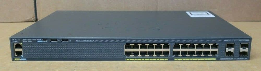 Cisco Catalyst 2960-X 24x 1GbE 4x 1Gb SFP Port Network Switch WS-C2960X ...
