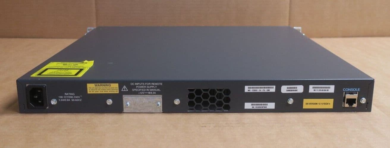 Cisco Catalyst 3550-24 FX 24x 100FX MMF 2x 1GbE GBIC Ports WS-C3550-24 ...