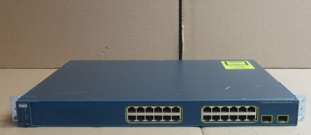 Cisco Catalyst 3560 WS-C3560-24PS-S 24x FE PoE 2x 1Gb SFP Ports Network ...