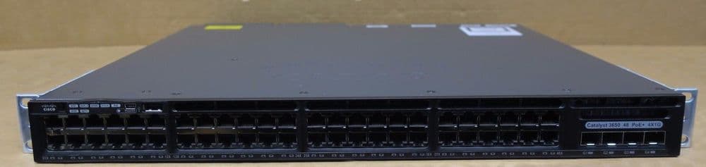 Cisco Catalyst 3650 WS-C3650-48FS-E 48x 10/100/1000 POE 4x 1G SFP L3 Switch