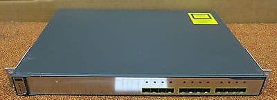 Cisco Catalyst 3750 Switch WS-C3750G-12S-E 12x Gigabit SFP With Rack ...