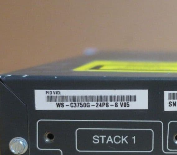 Cisco Catalyst 3750G WS-C3750G-24PS-S 24x GE PoE 4x GE SFP Port Network ...