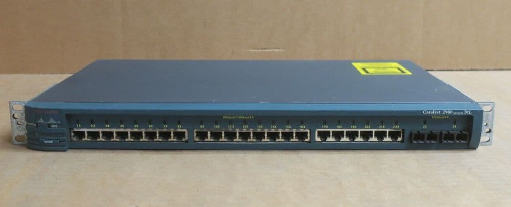 Cisco Catalyst WS-C2924C-XL-EN 22x 10/100 RJ45 2x 100Base-FX Port ...