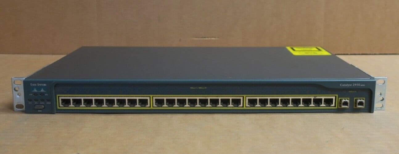 Cisco Catalyst WS-C2950C-24 24x 10/100Base-T 2x 100Base-FX Port Managed ...