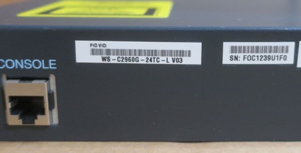 Cisco Catalyst WS-C2960G-24TC-L 2960G 20x 1GE RJ45 4x 1GbE RJ45/SFP ...