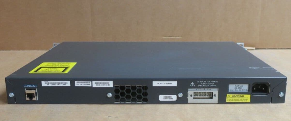 Cisco Catalyst WS-C2960G-24TC-L 2960G 24x 1GbE 4x 1Gb Combo SFP Port Switch