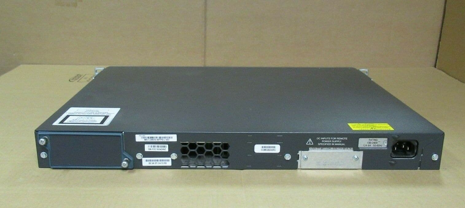 Cisco Catalyst WS-C2960S-48FPS-L 48 Port Gigabit Ethernet 4 x SFP PoE ...