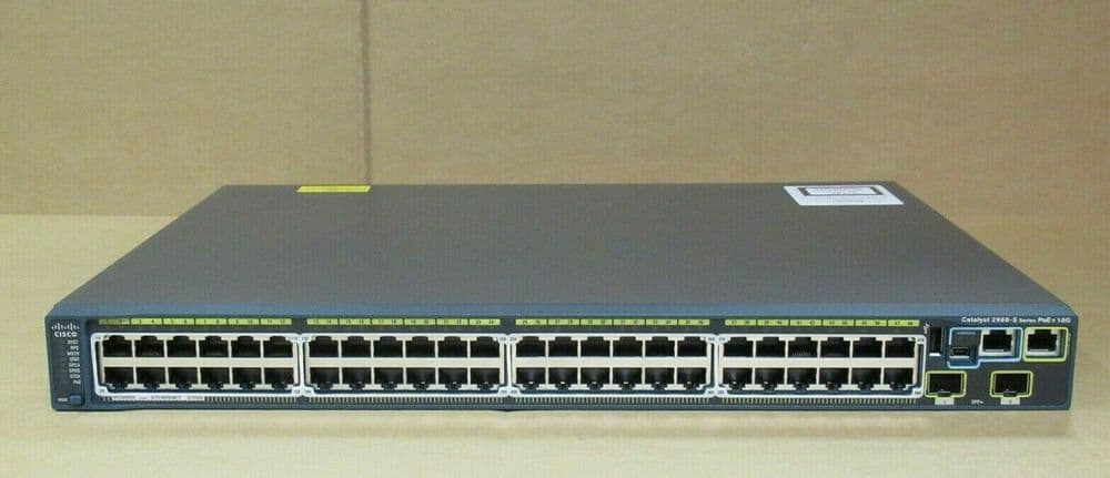 Cisco Catalyst WS-C2960S-48LPD-L 48 x Gigabit Port PoE 2x10G Ethernet ...
