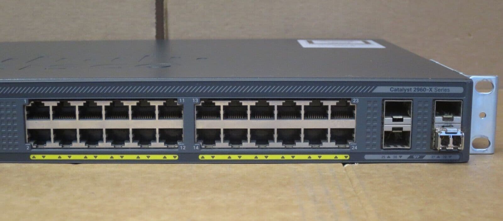 Cisco Catalyst WS-C2960X-24TS-L 24x 1GbE 4x 1Gb SFP Port Network Switch Stack