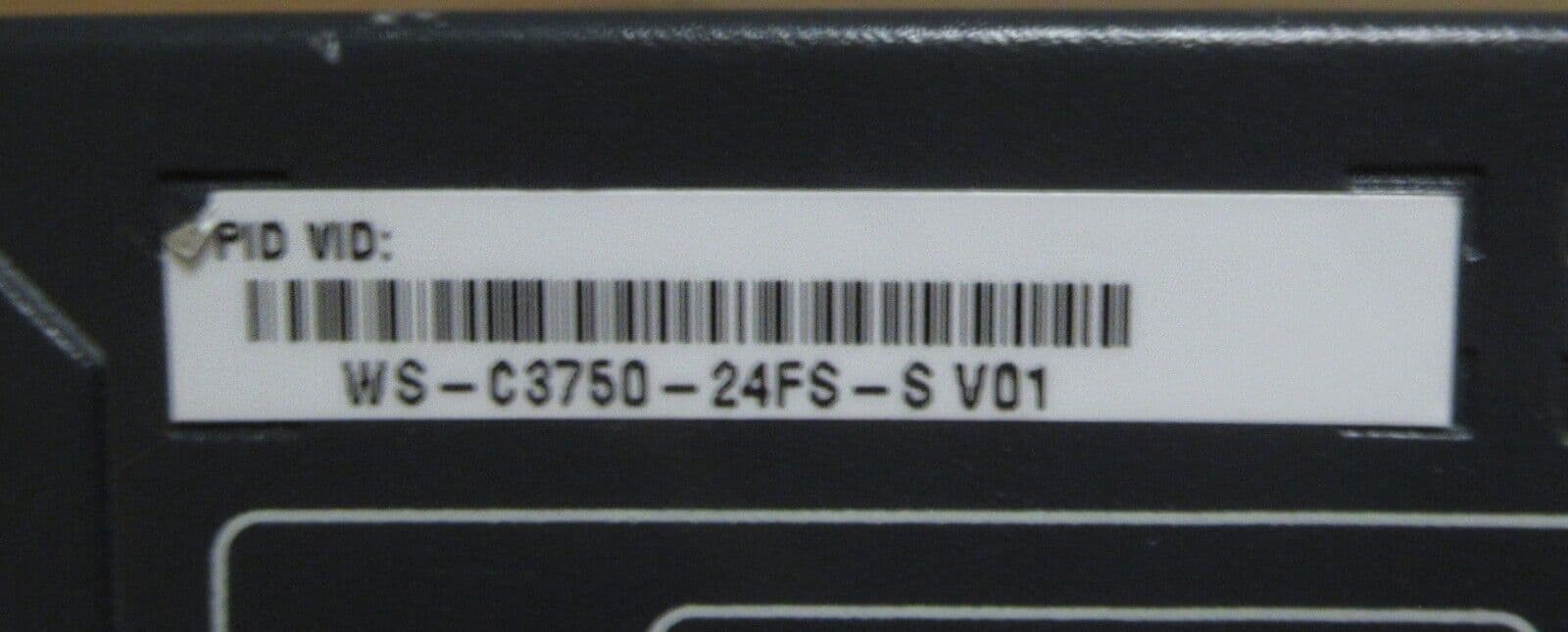 Cisco Catalyst WS-C3750-24FS-S 24-Port Ethernet Managed 1GbE Ethernet ...