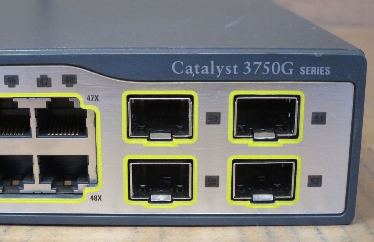Cisco Catalyst WS-C3750G-48TS-S 48-Port 4 x SFP Managed 1GbE Ethernet Switch 1