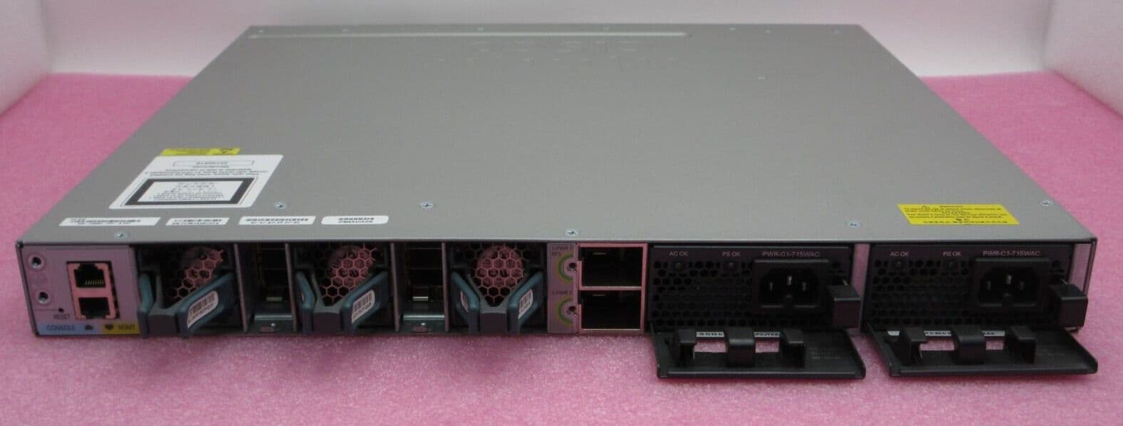 Cisco Catalyst WS-C3850-24P-S 24 Port 4x SFP Managed PoE C3850-NM-4-1G