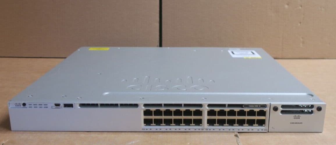 Cisco Catalyst WS-C3850-24T-E 24x 1GbE RJ45 Ports L3 Managed Stackable ...