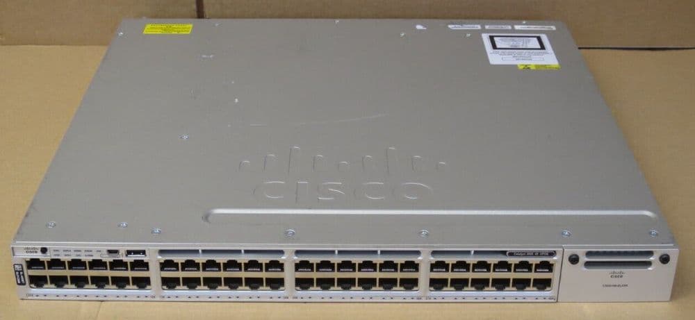 Cisco Catalyst WS-C3850-48U-L Stackable Managed 48xPOE Gigabit Ethernet Switch
