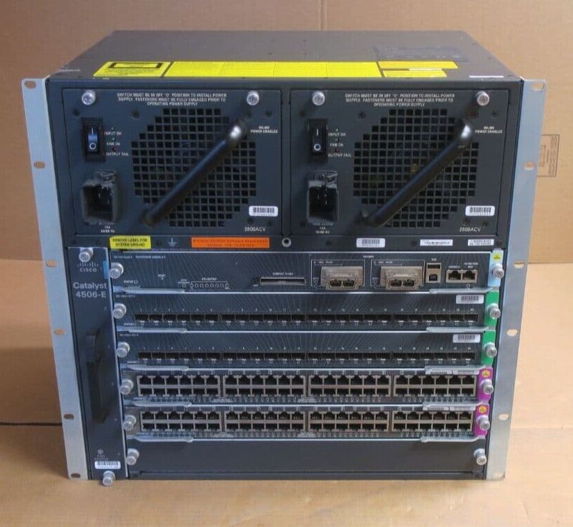 Cisco Catalyst WS-C4506-E 6-Slot Switch Chassis WS-X45-SUP6-E Switch ...