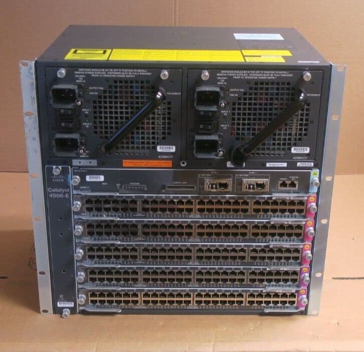 Cisco Catalyst WS-C4506-E 6-Slot Switch Chassis WS-X45-SUP6L-E Switch ...