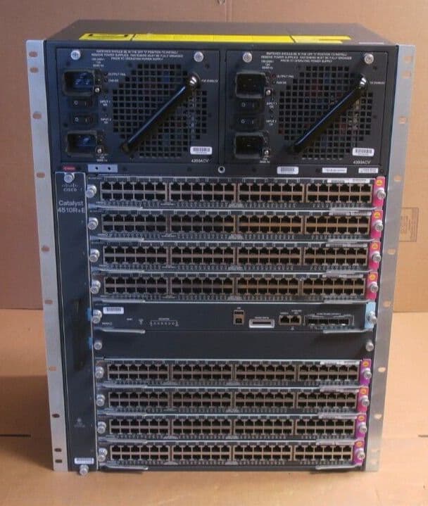 Cisco Catalyst Ws C4510r E 10x Switch Slot Chassis Ws X45 Sup7 E Modules