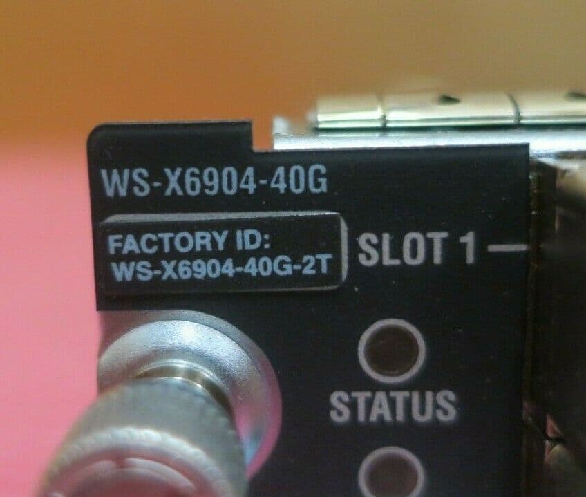 Cisco Catalyst WS-X6904-40G-2T 16 Port 40 Gigabit WS-F6904-40G WS-F6K ...