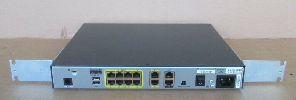 CISCO CISCO1811/K9 ISR 1U Integrated Services Router with 100Mbps 8 ...