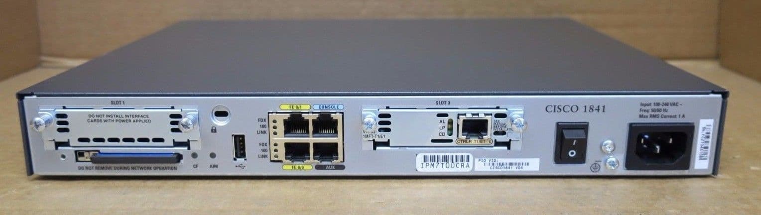 Cisco CISCO1841-T1 Integrated Services Router VWIC2-1MFT-T1/E1 Module