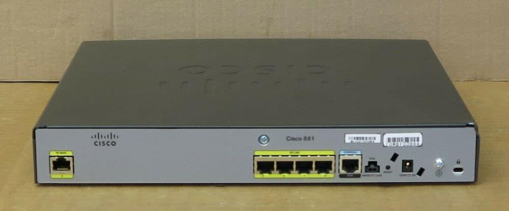 Cisco CISCO881-SEC-K9 4-Port Fast Ethernet Security Integrated Services ...