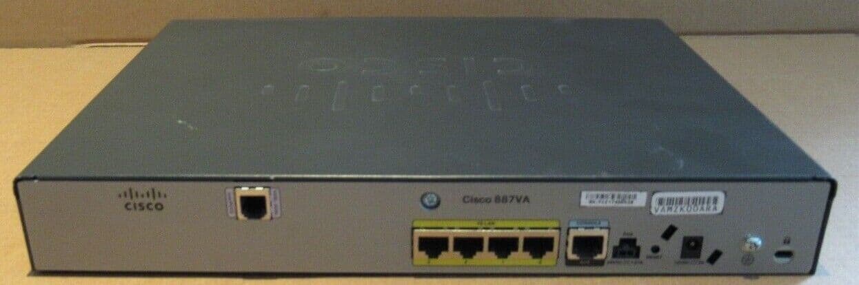 Cisco CISCO887VA-SEC-K9 880 Series ISR Integrated Router ADSL2 ADSL2 VDSL2