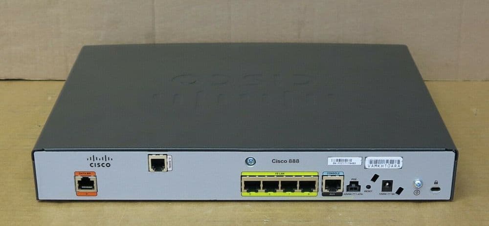 Cisco CISCO888-SEC-K9 10/100 G SHDSL Firewall Integrated Services ...