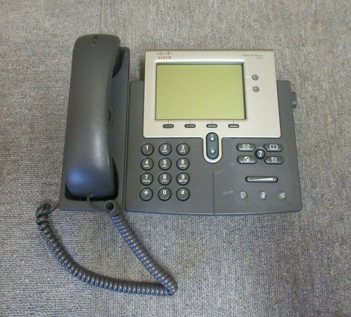 Cisco CP-7942G 68-2936-03 Dark Gray IP VoIP PoE LCD Display Wired ...