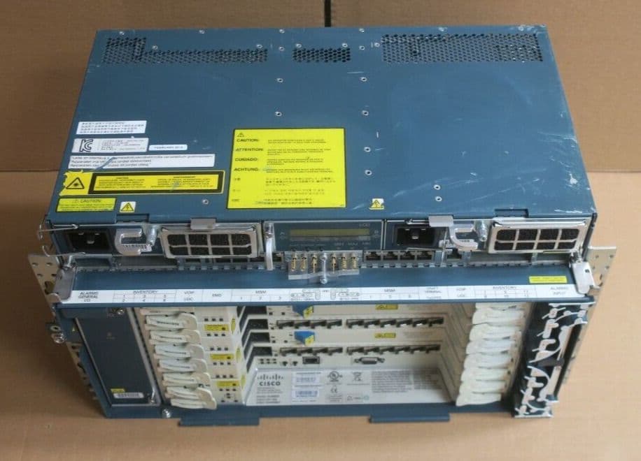 Cisco CPT M6 Shelf Assembly 15454-M6-SA with 2x TSC-E 3x 100G-ME-C 3x ...