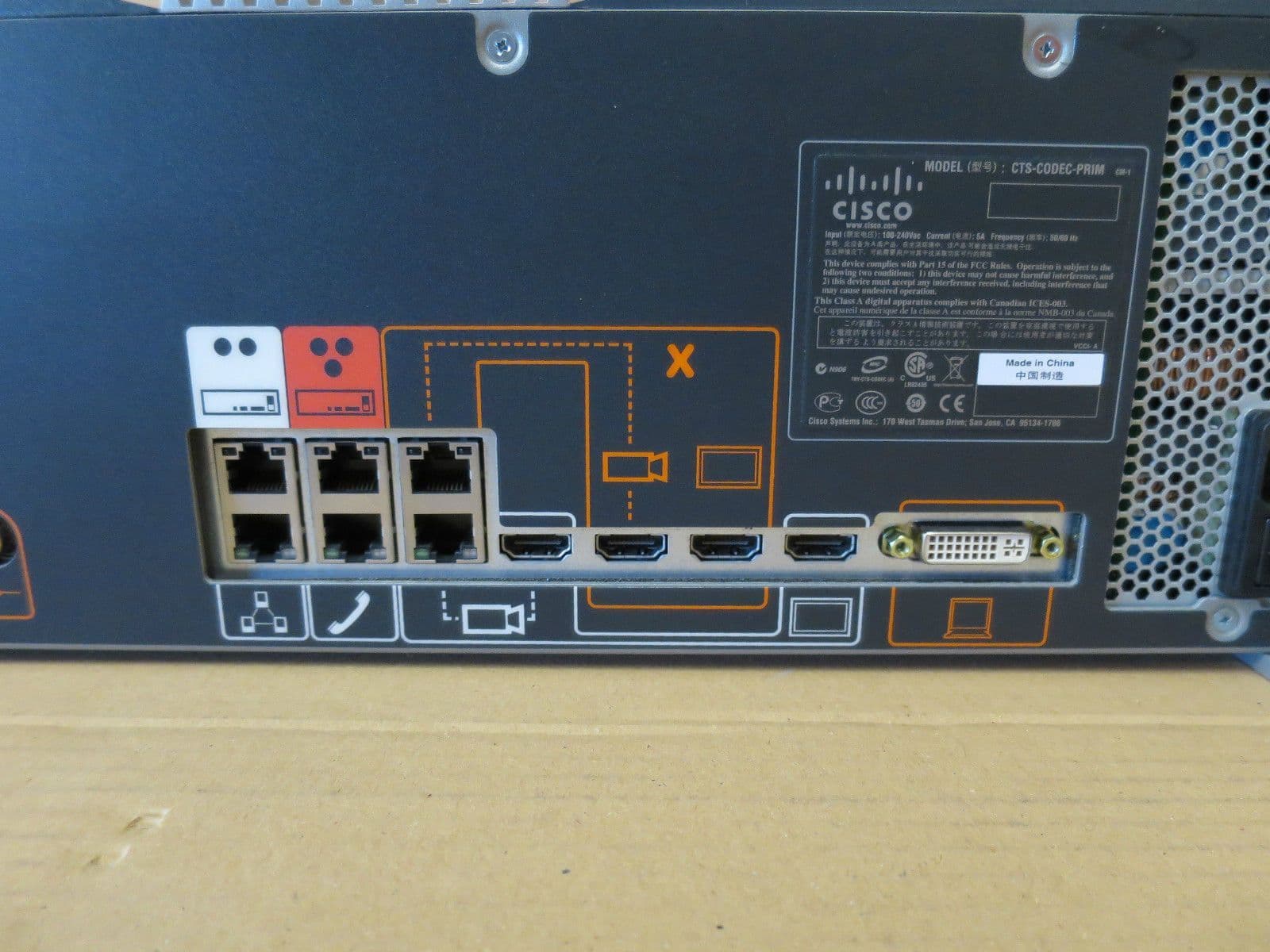 Cisco CTS-CODEC-PRIM Telepresence 3010 Primary Codec 800-28191-08 68 ...