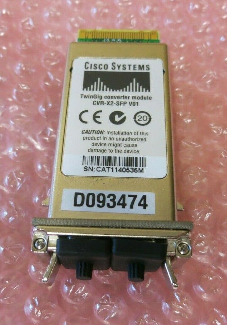 Cisco CVR-X2-SFP V01 TwinGig Gigabit Ethernet 1000Base-X Converter Module